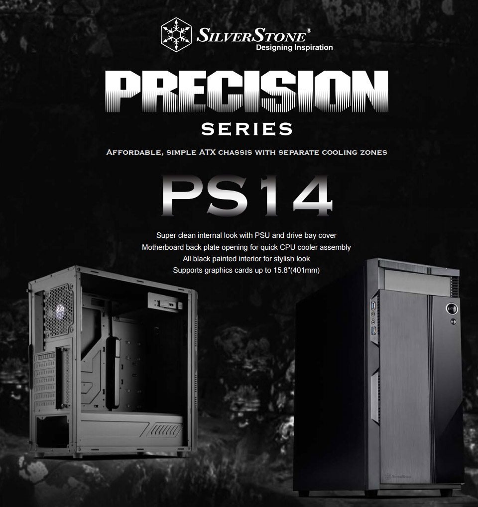 Buy SilverStone Precision Series PS14 ATX Tower Case [SST-PS14] | PC ...