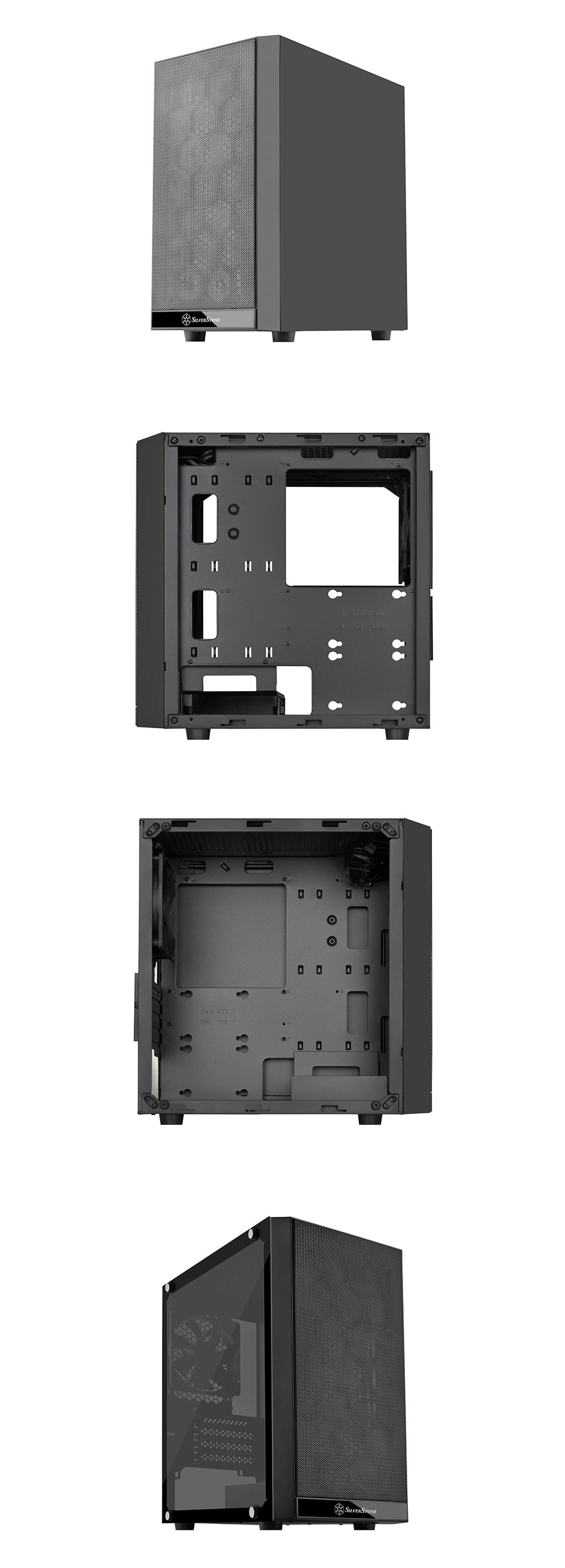 Buy SilverStone Precision PS15 TG mATX Case Black [SST-PS15B-G] | PC ...