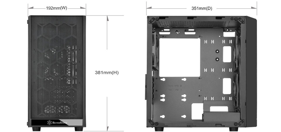 Buy SilverStone PS15 Pro mATX Tempered Glass Case [SST-PS15B-PRO] | PC ...
