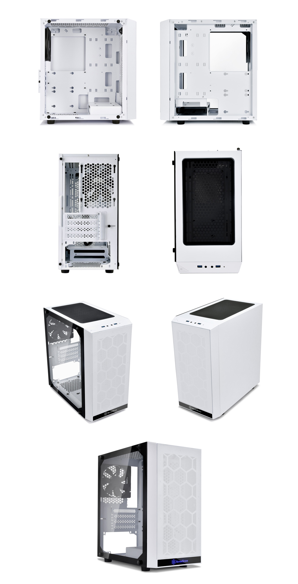 Buy SilverStone Precision PS15 TG mATX Case White [SST-PS15W-G] | PC ...