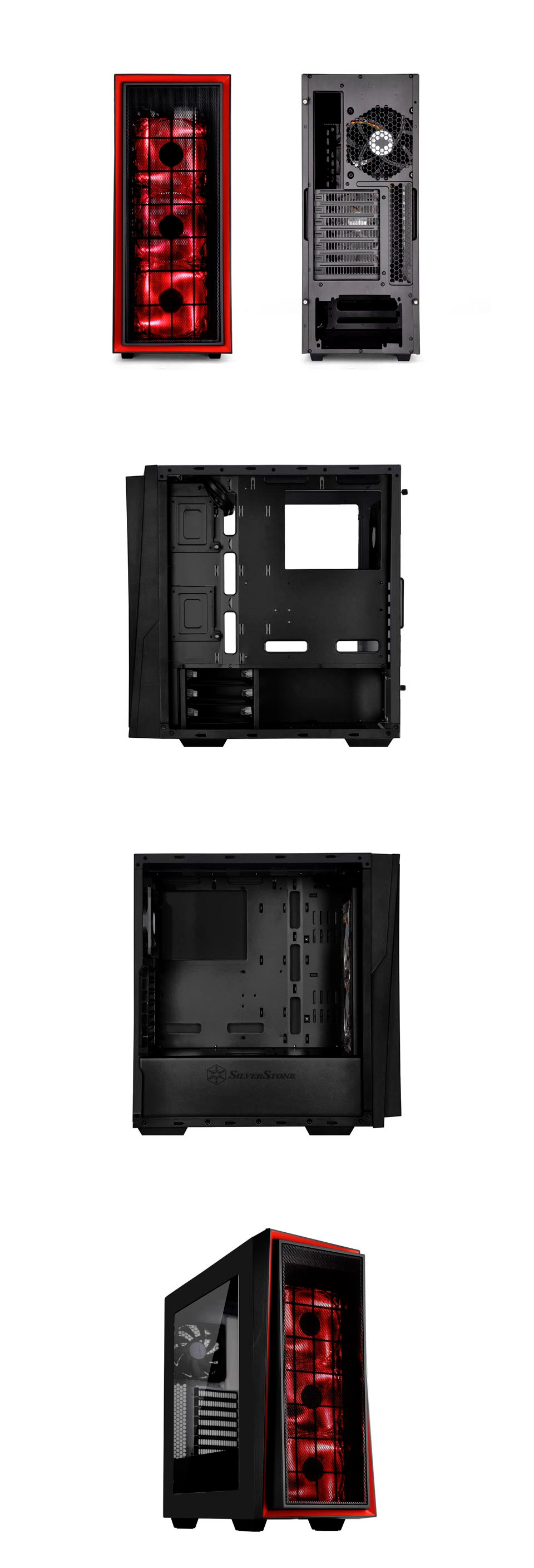 Buy SilverStone Redline RL06 Pro Case Black Red [SST-RL06BR-PRO] | PC ...