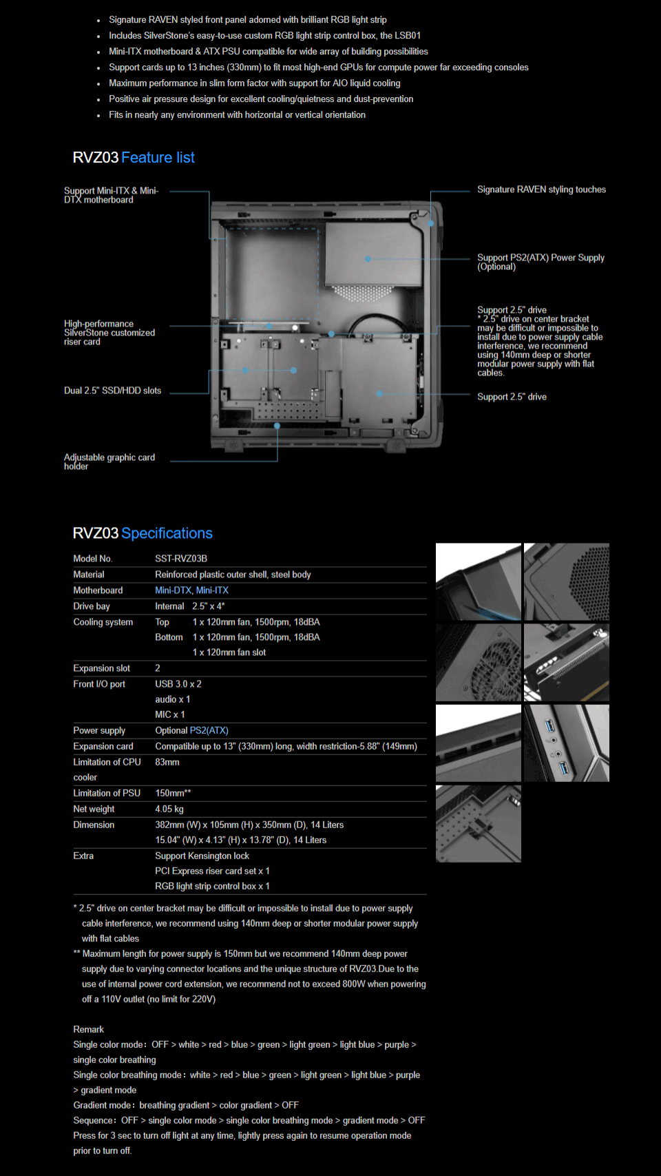 Buy Silverstone Raven Rvz03 Mini Itx Case [sst Rvz03b] Pc Case Gear Australia