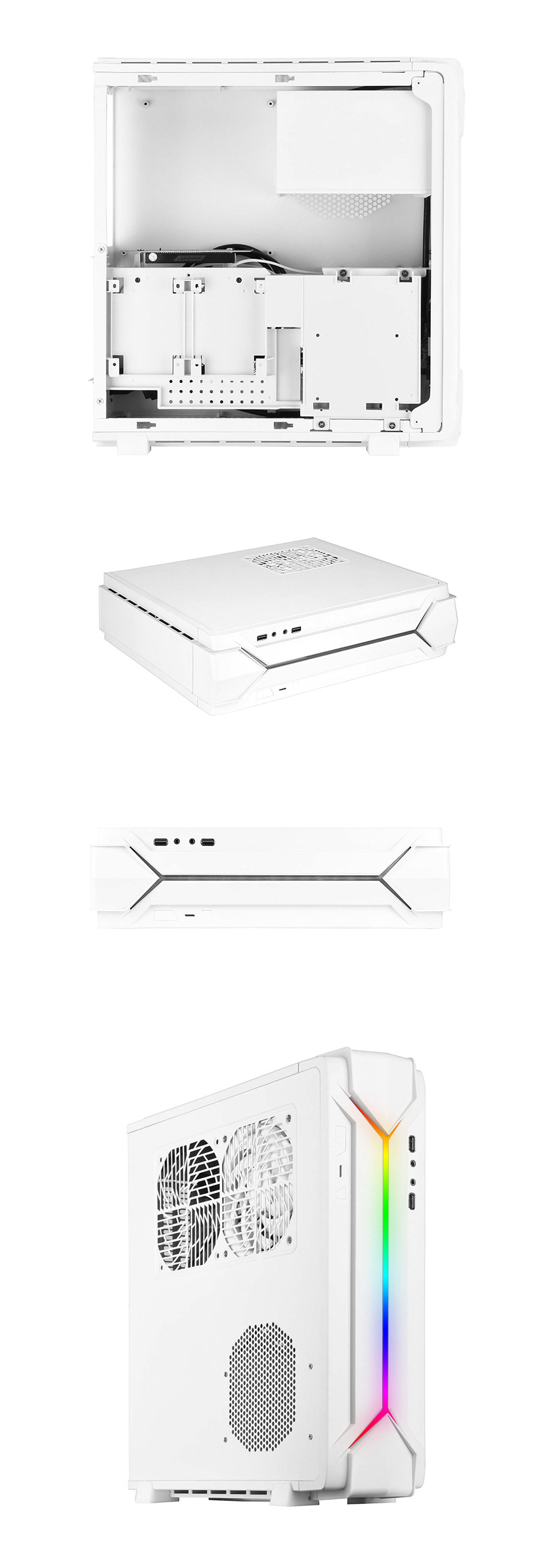 Buy SilverStone Raven RVZ03 ARGB Mini ITX Case White [SST-RVZ03W-ARGB ...