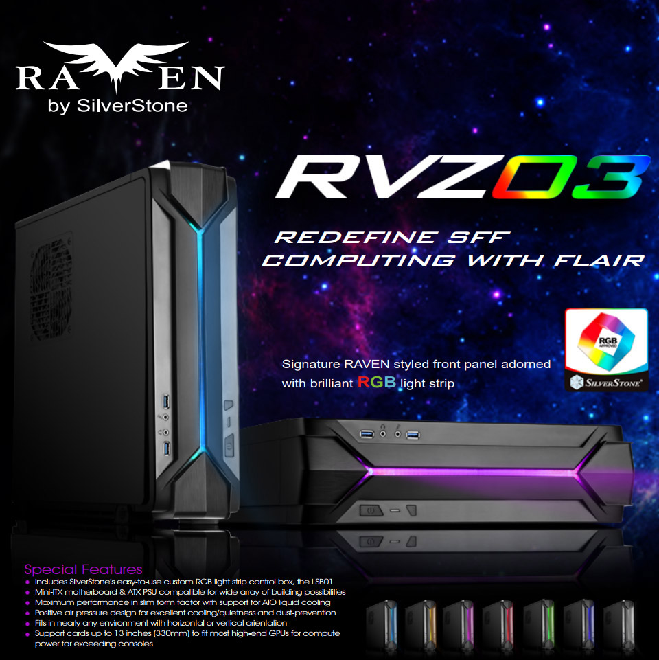 Buy SilverStone Raven RVZ03 Mini-ITX Case White [SST-RVZ03W] | PC Case ...