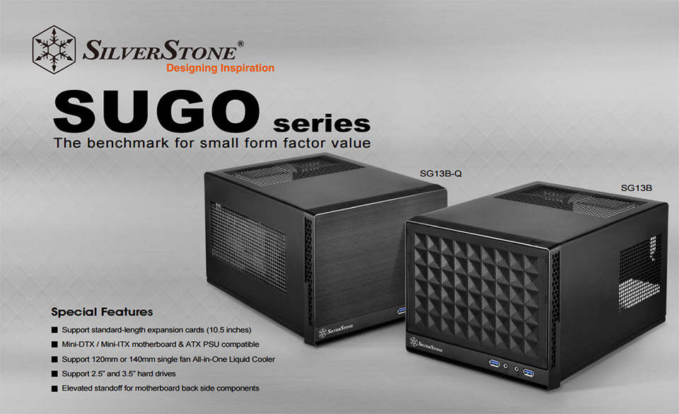 Buy SilverStone Sugo SG13 Small Form Factor ITX Case Mesh Pink [SST ...