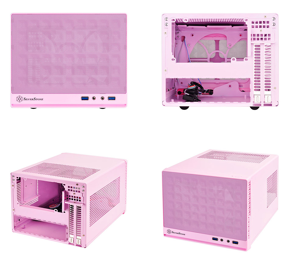 Buy SilverStone Sugo SG13 Small Form Factor ITX Case Mesh Pink [SST ...