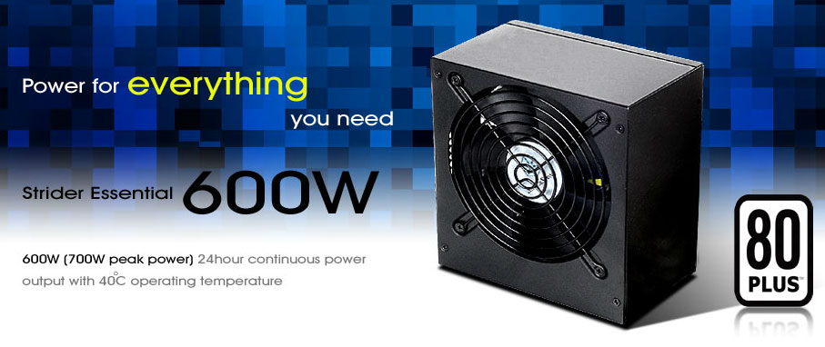 Buy Silverstone Strider Essential 600W [SST-ST60F-ES] | PC Case Gear ...
