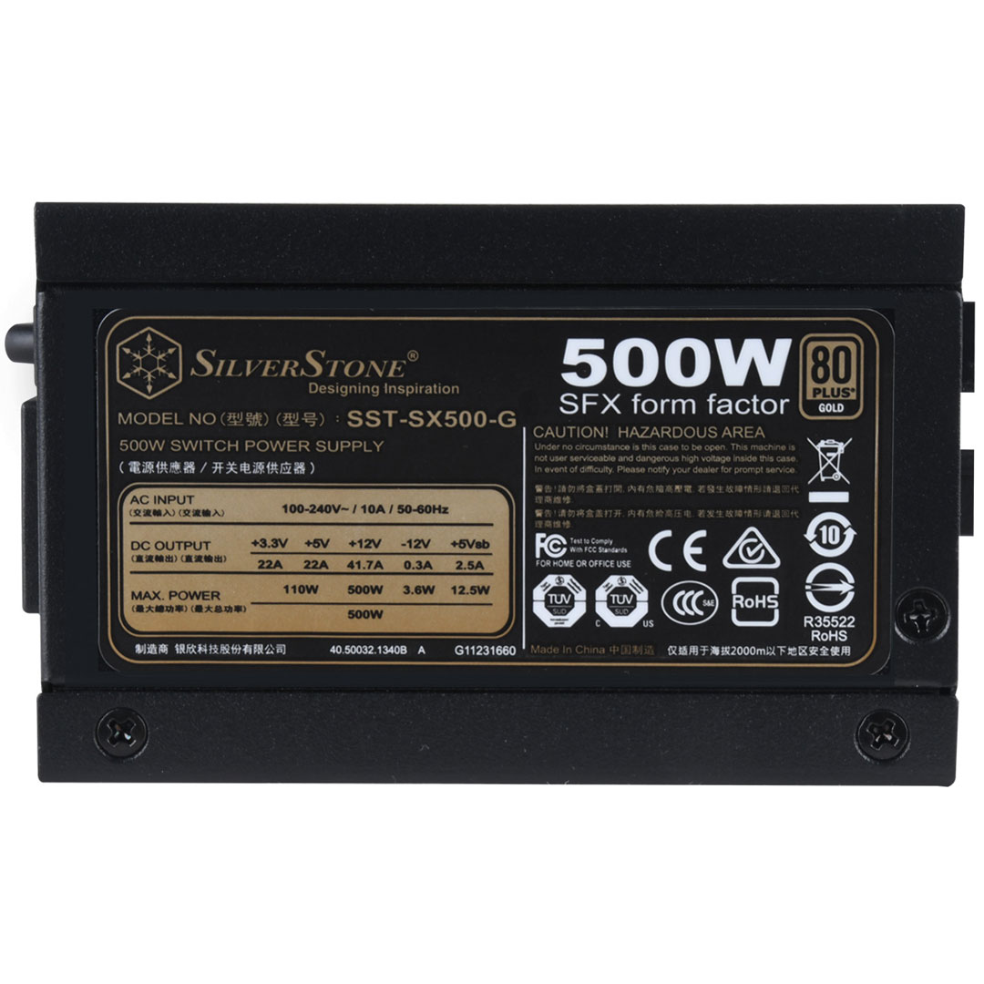 Buy SilverStone SFX Gold Modular 500W Power Supply [SST-SX500-G-V1.1 ...