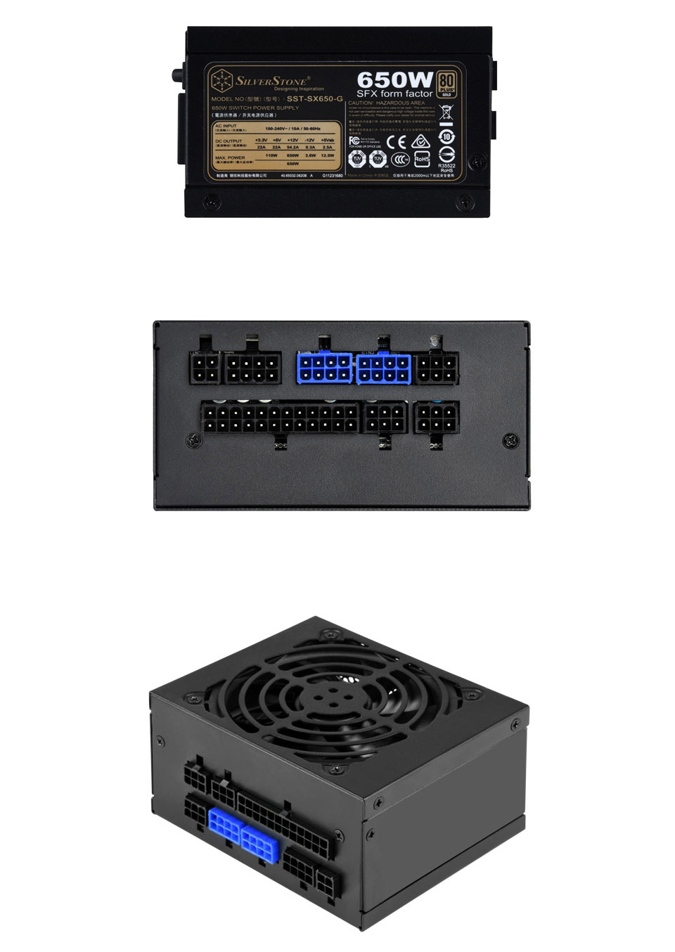 Buy SilverStone SFX Gold Modular 650W Power Supply [SST-SX650-G] | PC ...
