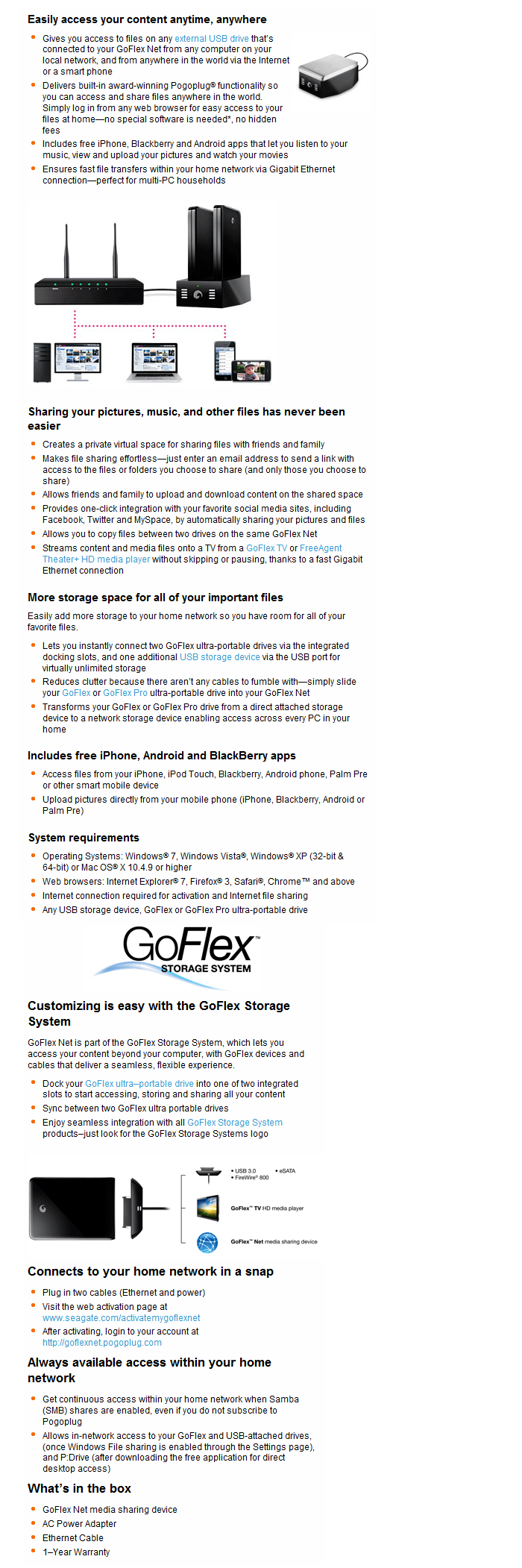 Buy Seagate FreeAgent GoFlex Net SATA/GIGE NAS Dock [STAK200] | PC Case ...