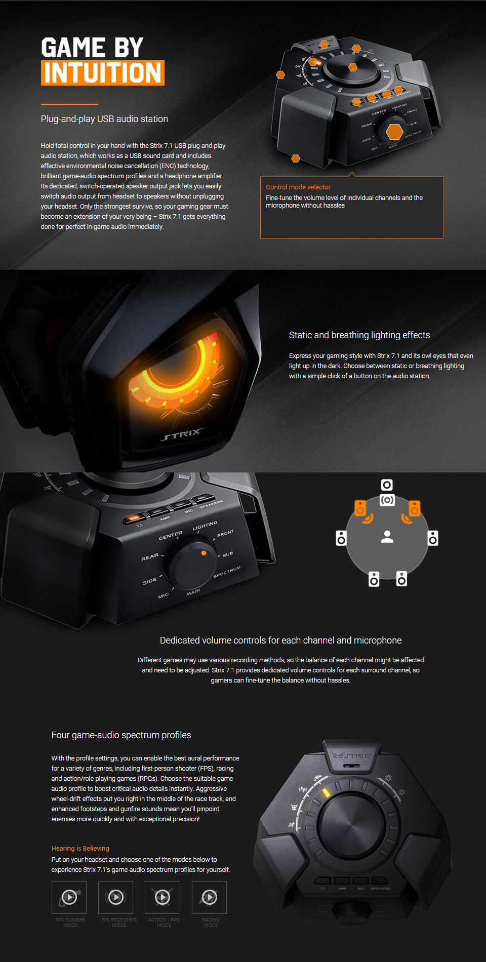 Buy ASUS Strix 7.1 Gaming Headset [STRIX-7_1] | PC Case Gear Australia