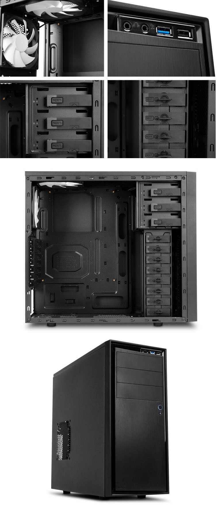 Buy NZXT Source 210 Elite Case Black [CSNZS210EB] | PC Case Gear Australia