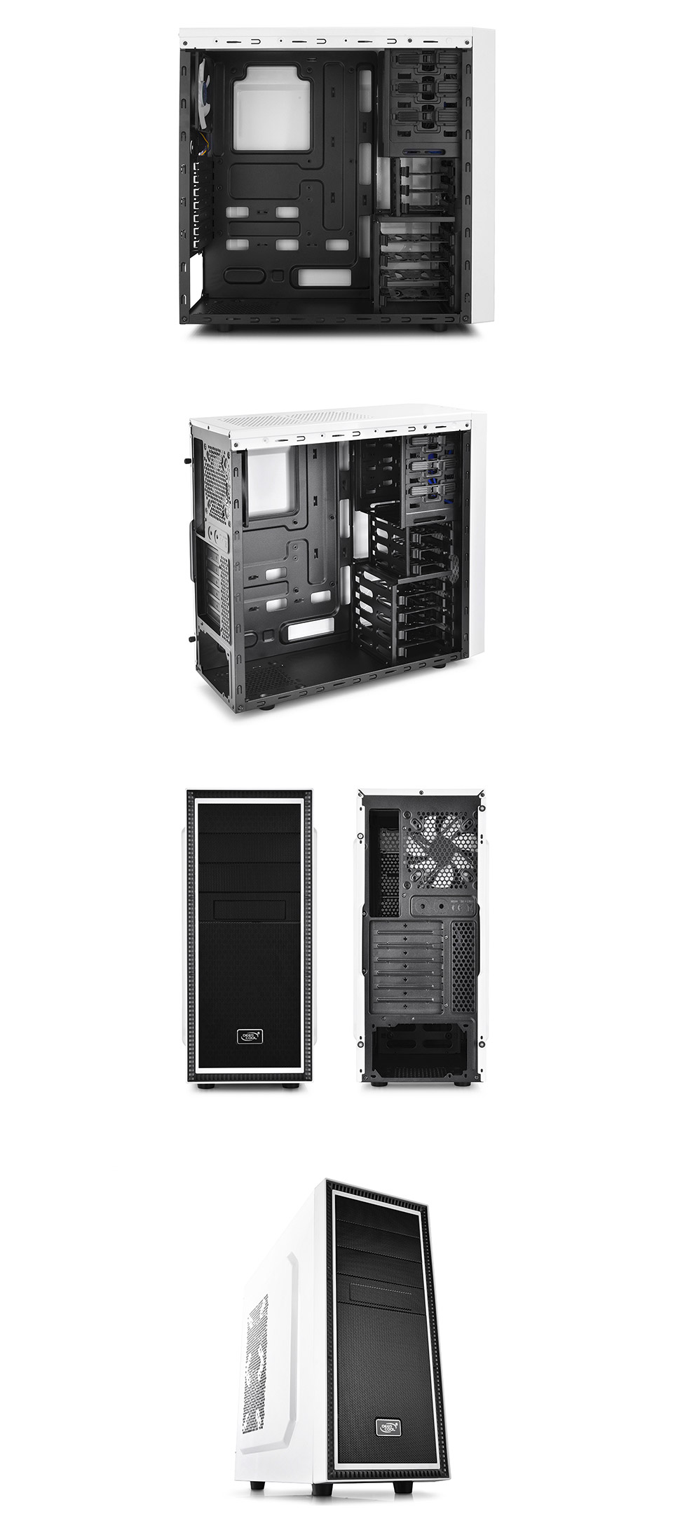Buy Deepcool Tesseract Mid Tower Chassis White [TESSERACT-WH] | PC Case ...