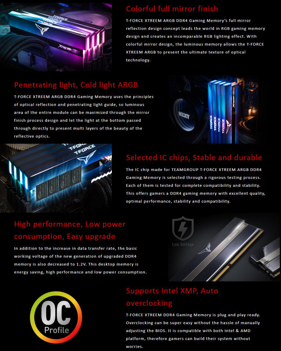 Buy Team T-Force XTREEM ARGB 16GB (2x8GB) 3600MHz CL18 DDR4 ...