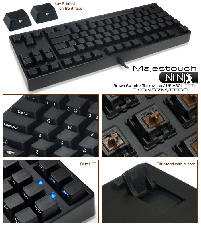Buy Filco Majestouch Keyboard Ninja 87-key Cherry Brown [FKBN87M-EFB2 ...