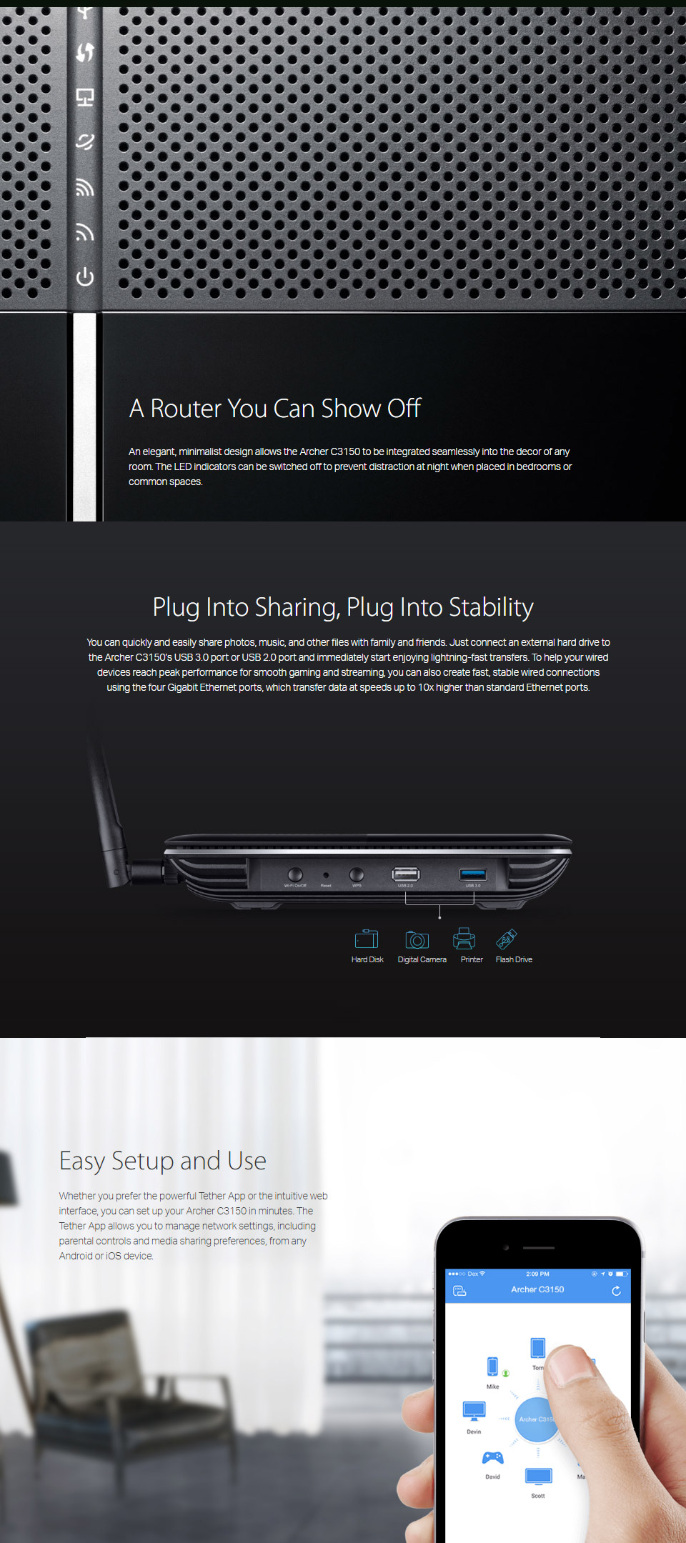 Buy TP-Link Archer C3150 AC3150 Wireless MU-MIMO Gigabit Router [TL ...