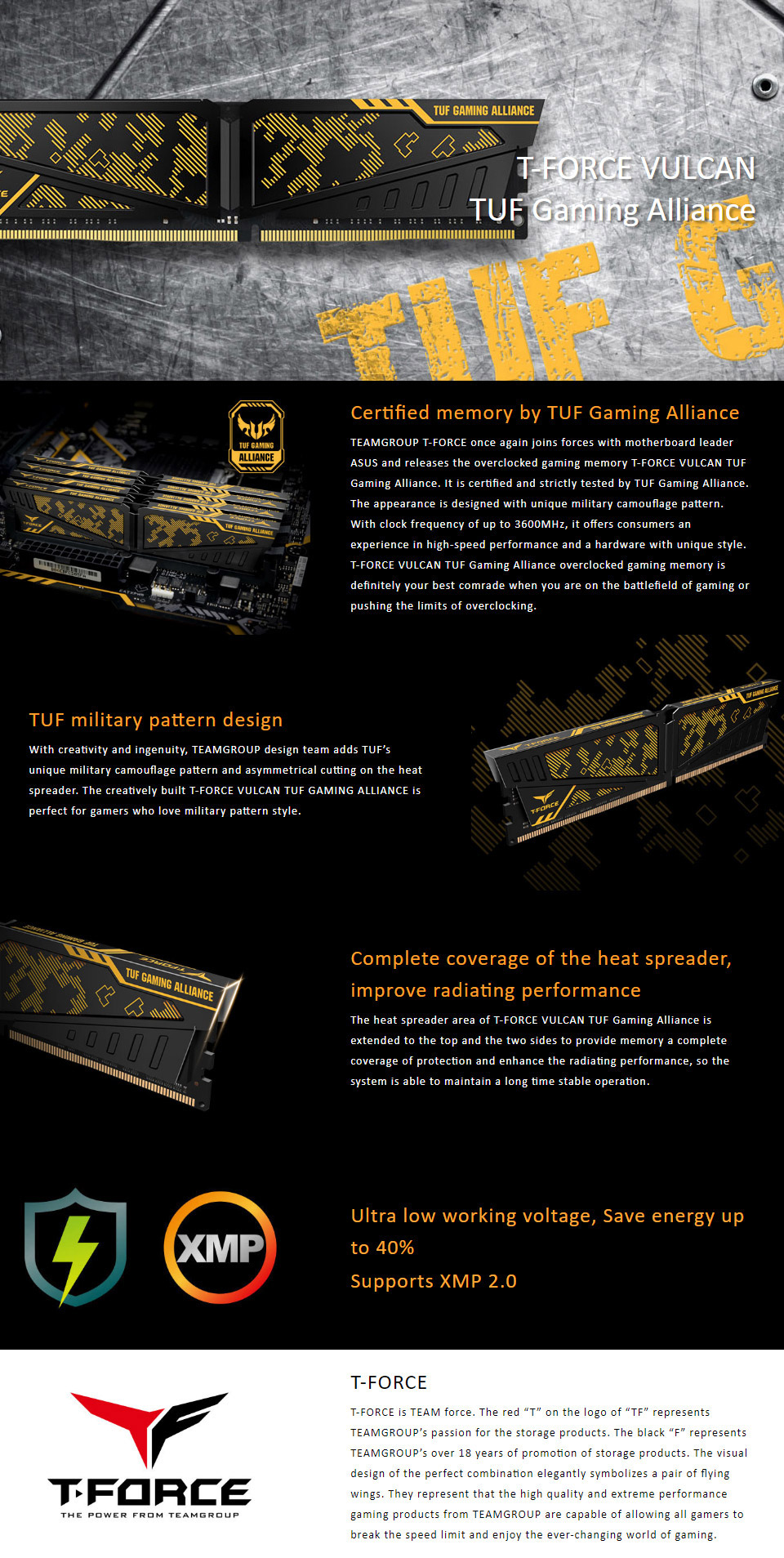 Buy Team T-Force TUF Gaming Alliance 2400MHz 16GB (2x8GB) DDR4 ...