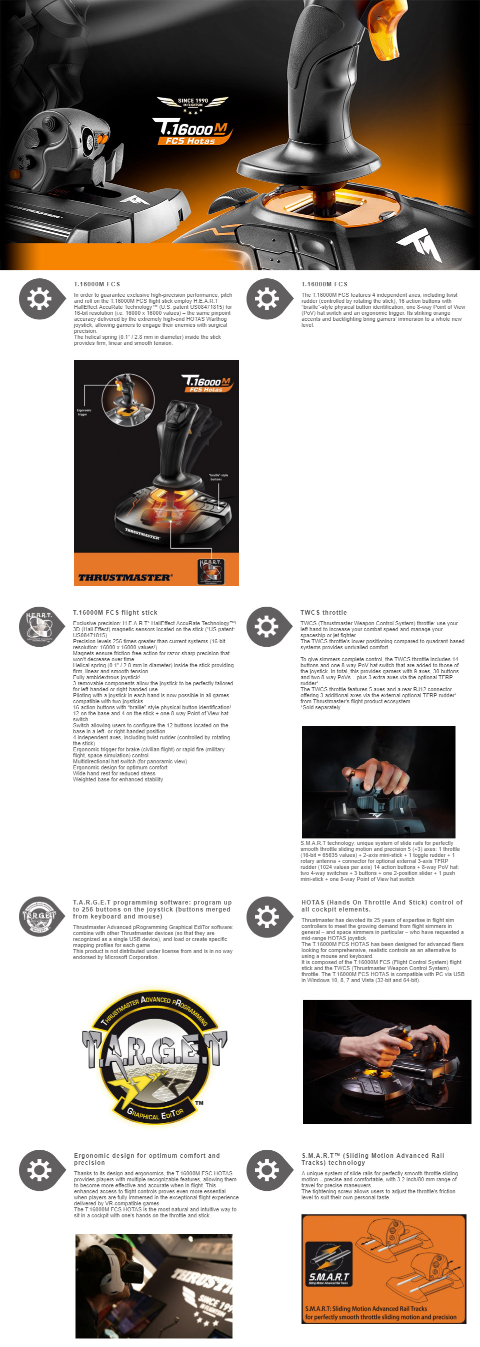 Buy Thrustmaster T.16000M FCS HOTAS For PC [TM-2960778] | PC Case Gear ...