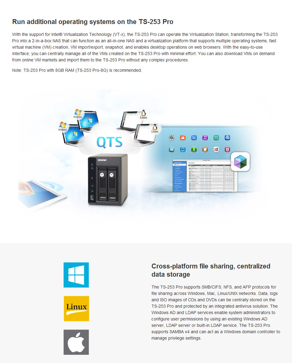 Buy QNAP TS-253 Pro 2G Bay Hotswap NAS [TS-253-PRO] | PC Case Gear ...