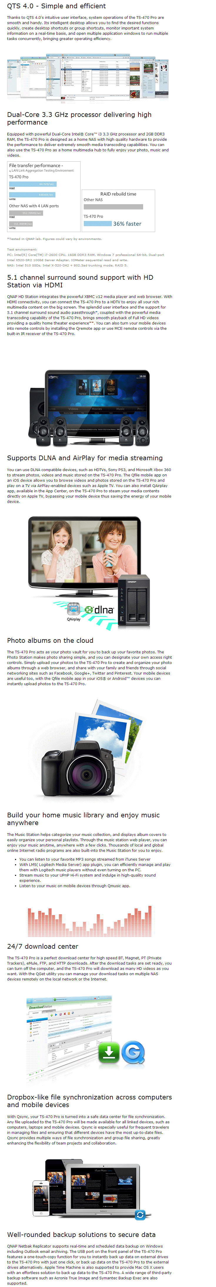 Buy QNAP TS-470 Pro 4 Bay High Performance NAS [TS-470-PRO] | PC Case ...
