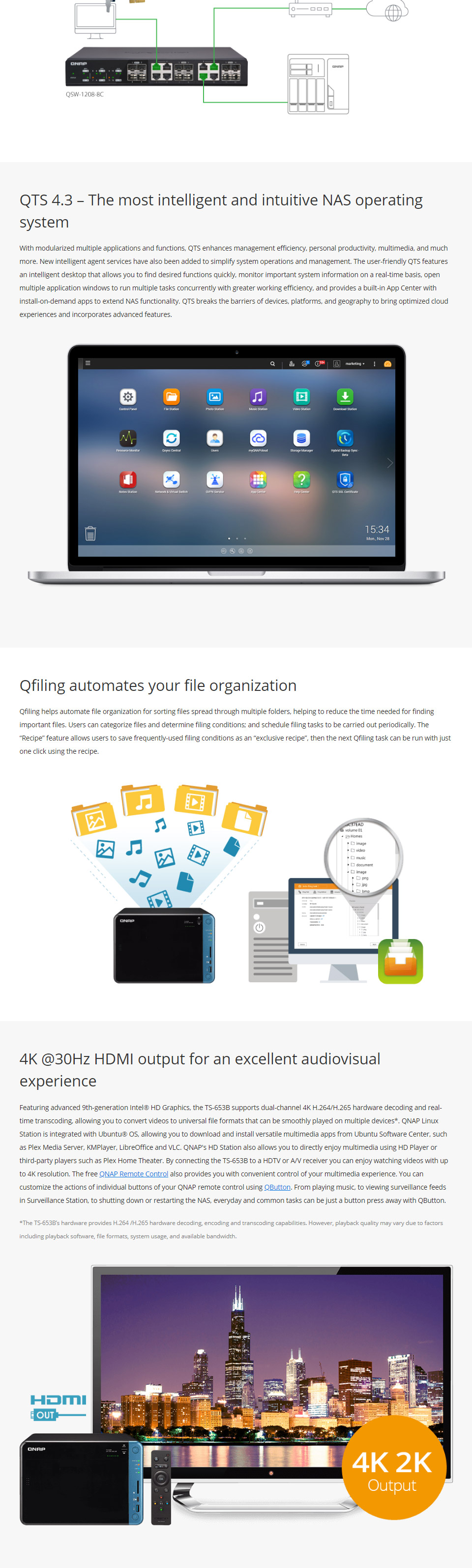 Buy QNAP TS-653B 6 Bay NAS with 4GB RAM [TS-653B-4G] | PC Case Gear ...