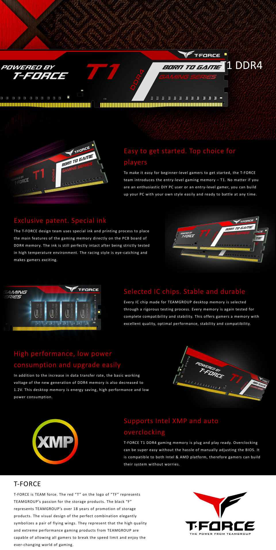 Buy Team T-Force T1 4GB (1x4GB) 2666Mhz CL18 DDR4 [TTD44G2666C18H01 ...