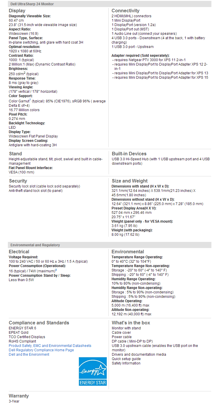 Buy Dell UltraSharp U2414H 24in IPS Monitor [U2414H] | PC Case Gear ...