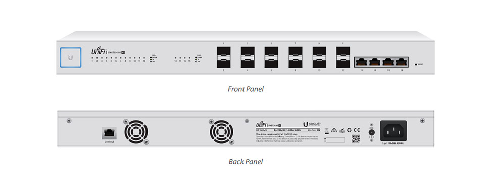 Buy Ubiquiti UniFi 16-XG 10G 16-Port Managed Aggregation Switch [US-16 ...