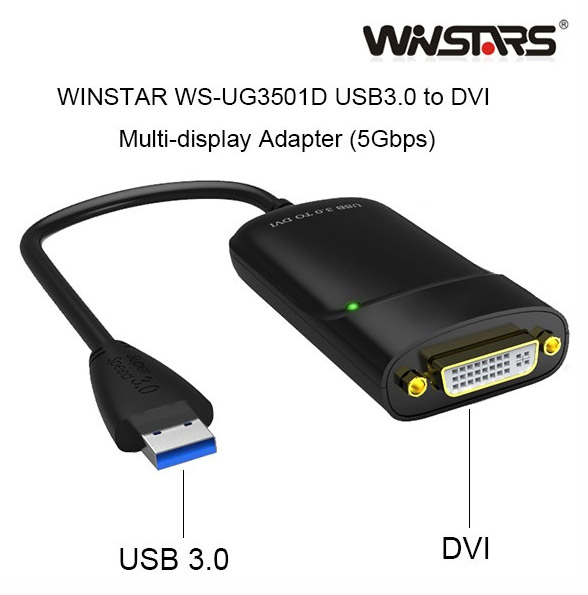 Buy Winstar WS-UG3501D USB 3.0 to DVI Multi-Display Adapter ...
