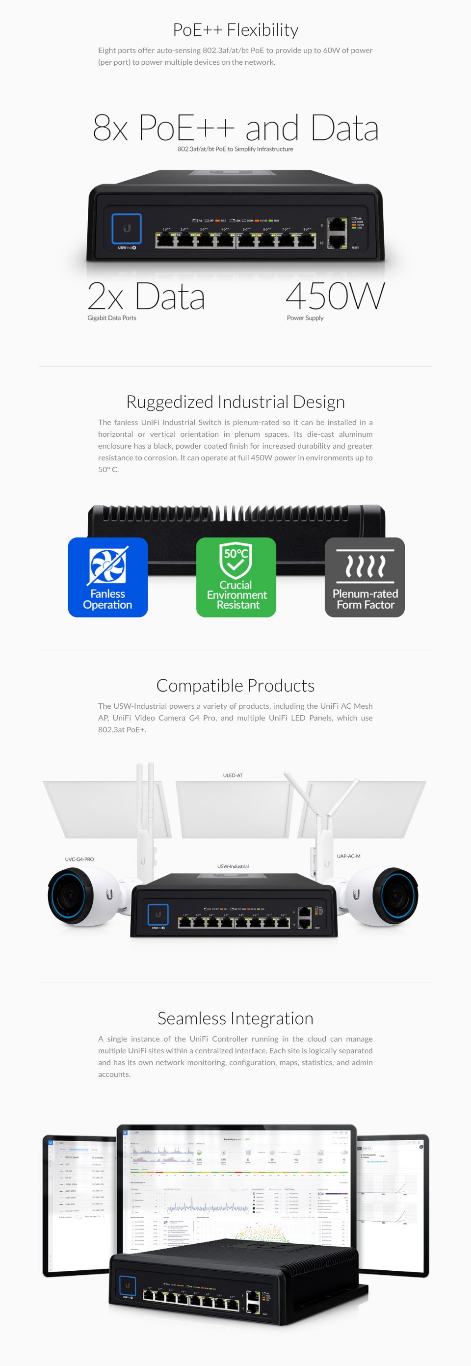 Buy Ubiquiti UniFi Industrial 10 Port Managed Switch [USW-INDUSTRIAL ...