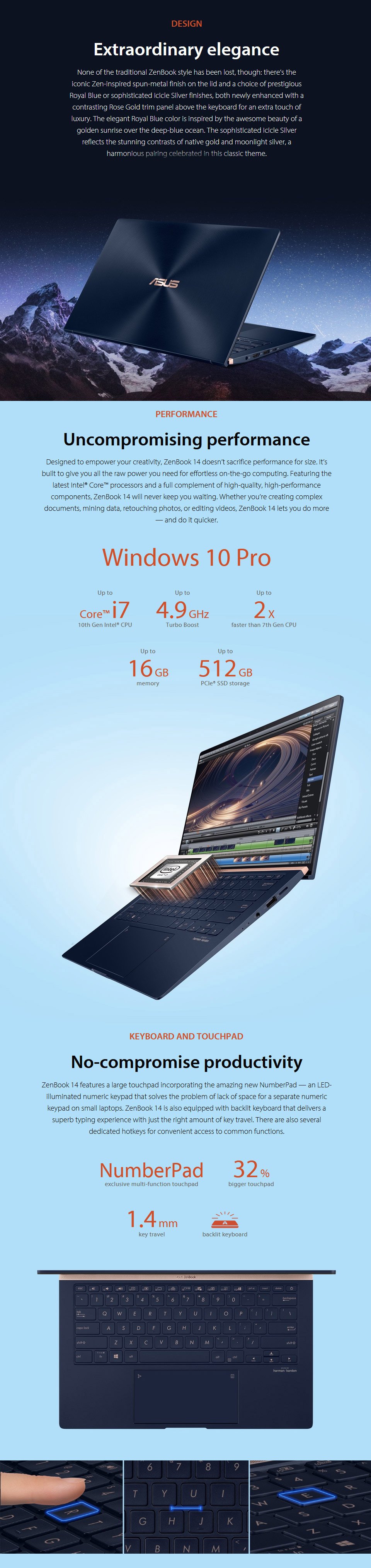 Buy ASUS ZenBook 14 Core i7 14in FHD Ultrabook [UX433FAC-AI258R] | PC ...