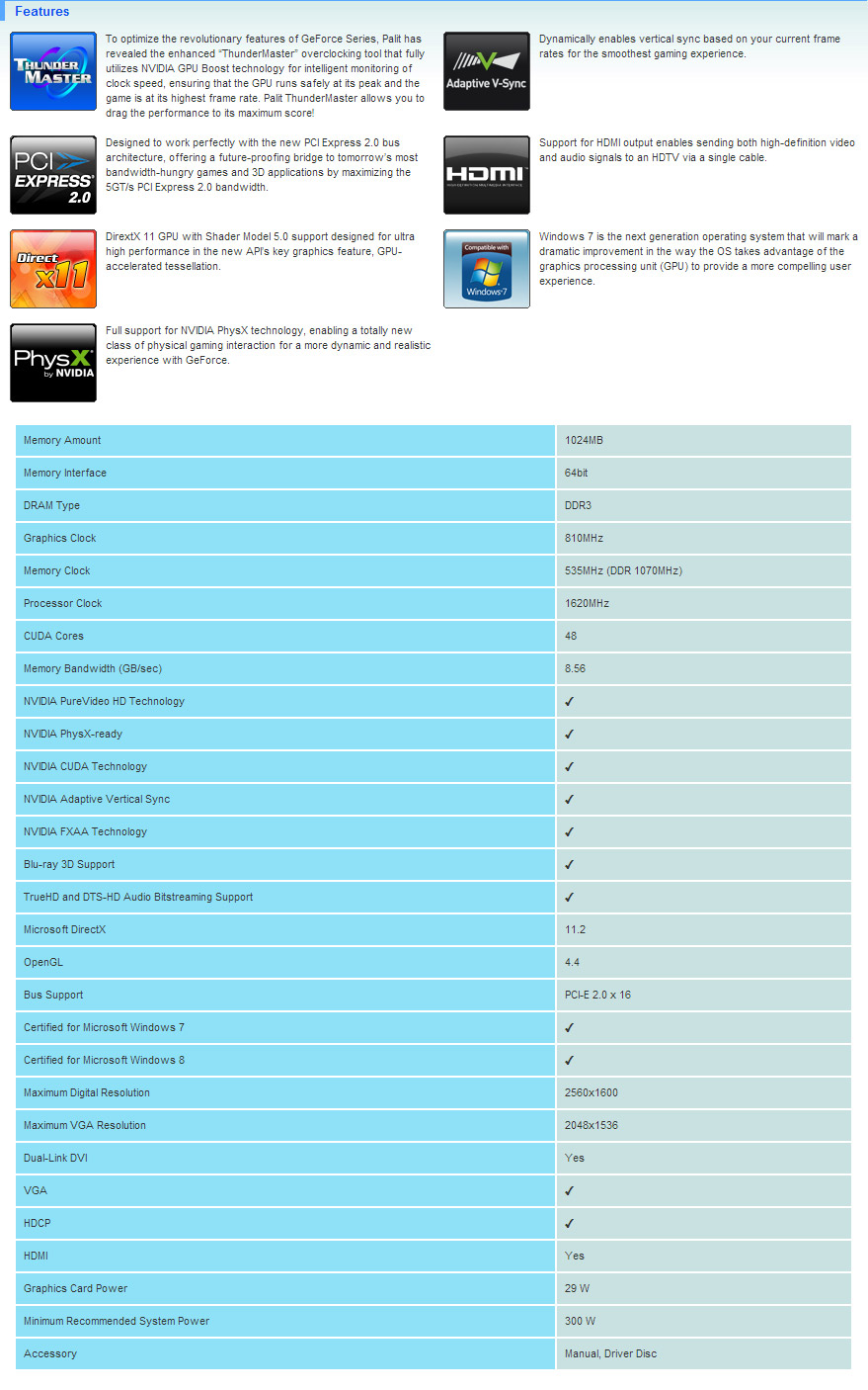 Buy Palit GeForce GT 610 1GB [VCP-GT610-1G] | PC Case Gear Australia