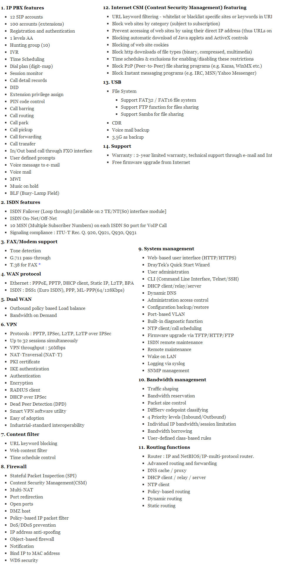 Buy Draytek VigorIPPBX 3510 VoIP Dual WAN Router [VIGORIPPBX-3510] | PC ...