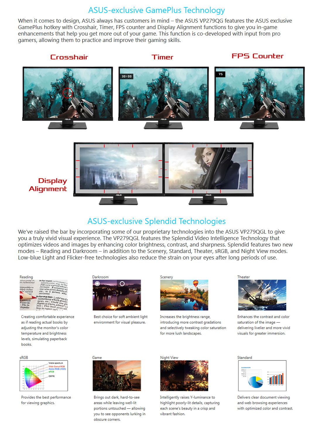 Buy ASUS VP279QGL FHD 75Hz FreeSync IPS 27in Monitor [VP279QGL] | PC ...