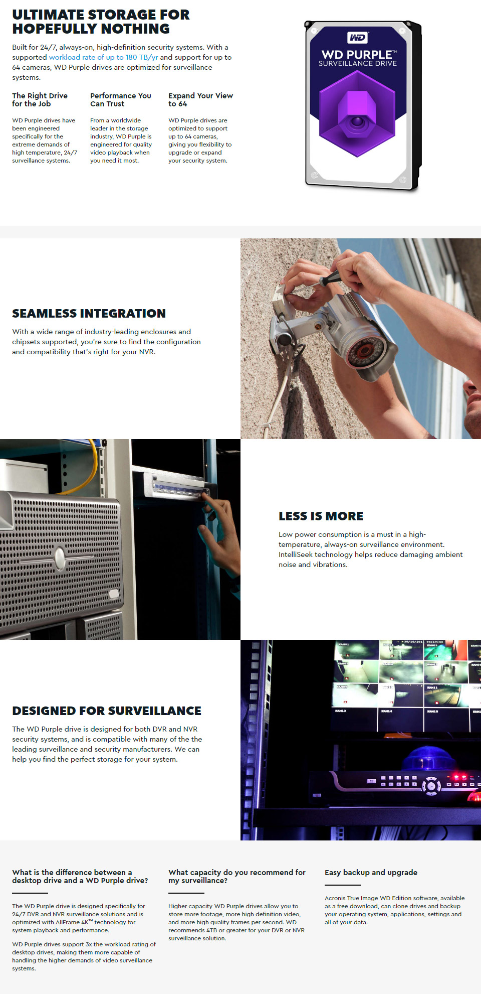 Buy Western Digital WD Purple 1TB WD10PURZ [WD10PURZ] | PC Case Gear ...