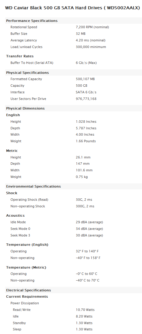 Buy Western Digital WD Black 500GB WD5002AALX [WD5002AALX] | PC Case ...