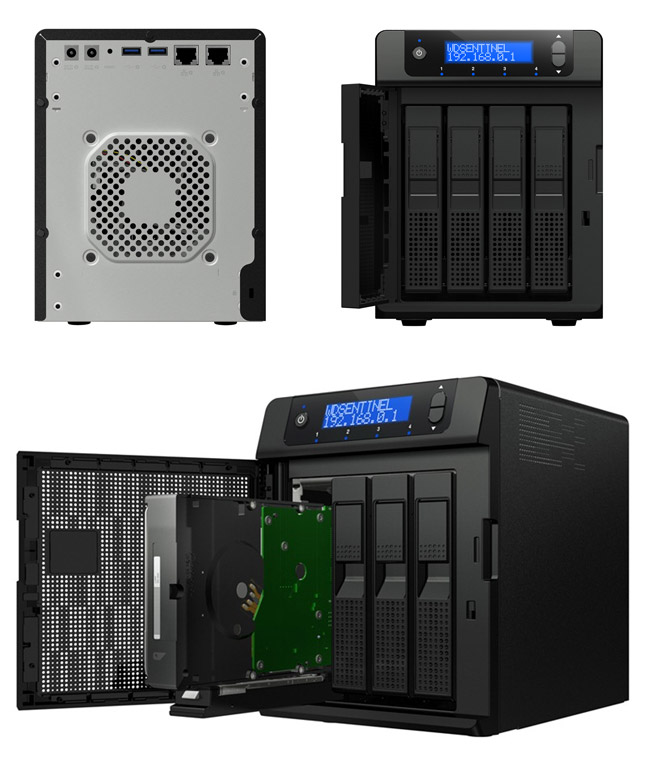 Buy WD Sentinel DX4000 8TB Small Office Server [WDBLGT0080KBK-AESN ...