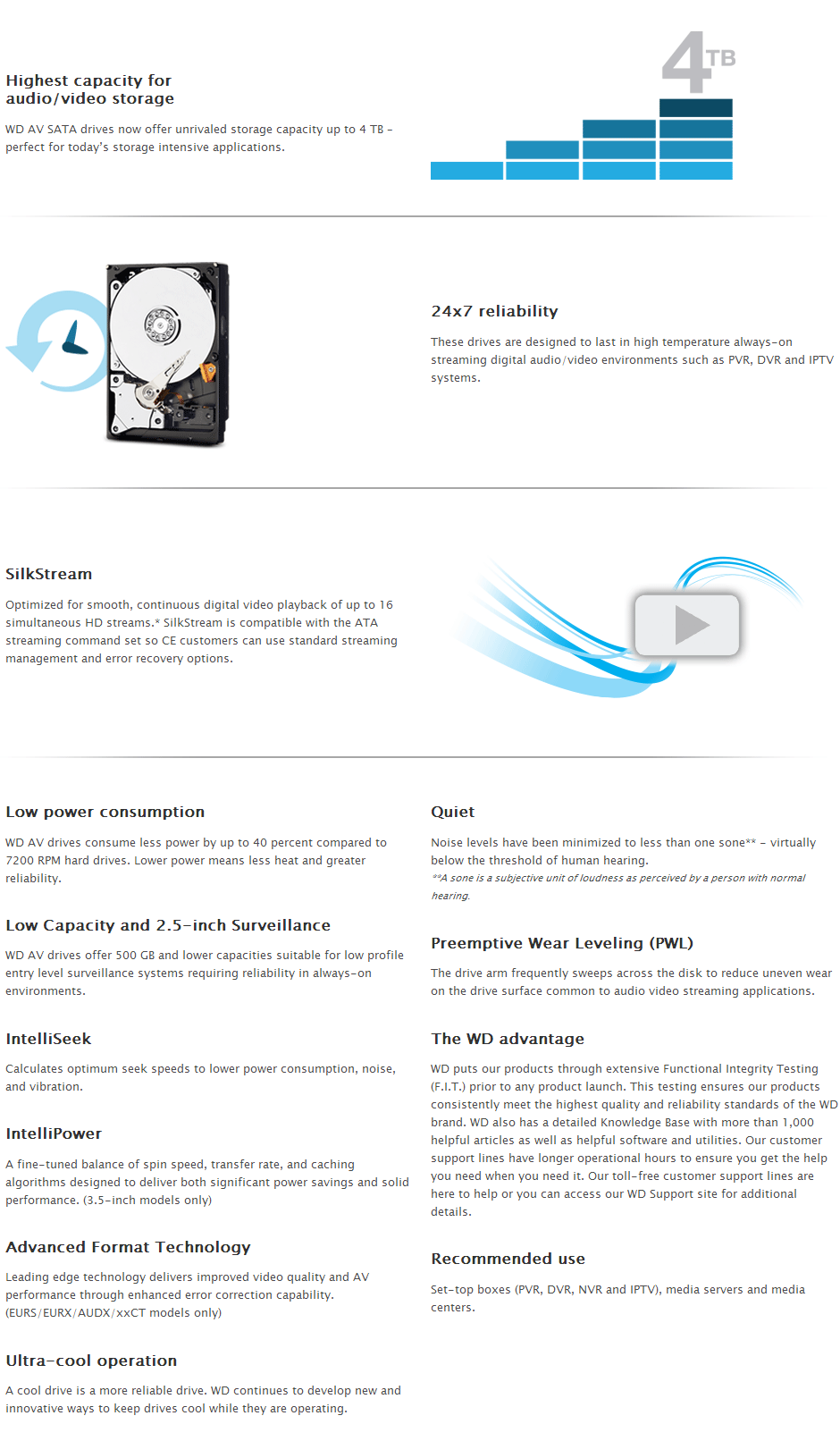 Buy Western Digital WD AV-GP 4TB WD40EURX [WD40EURX] | PC Case Gear ...