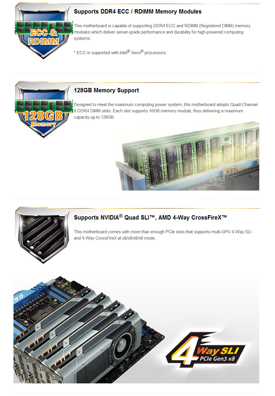 Buy ASRock X99-WS Workstation Motherboard [X99-WS] | PC Case Gear Australia