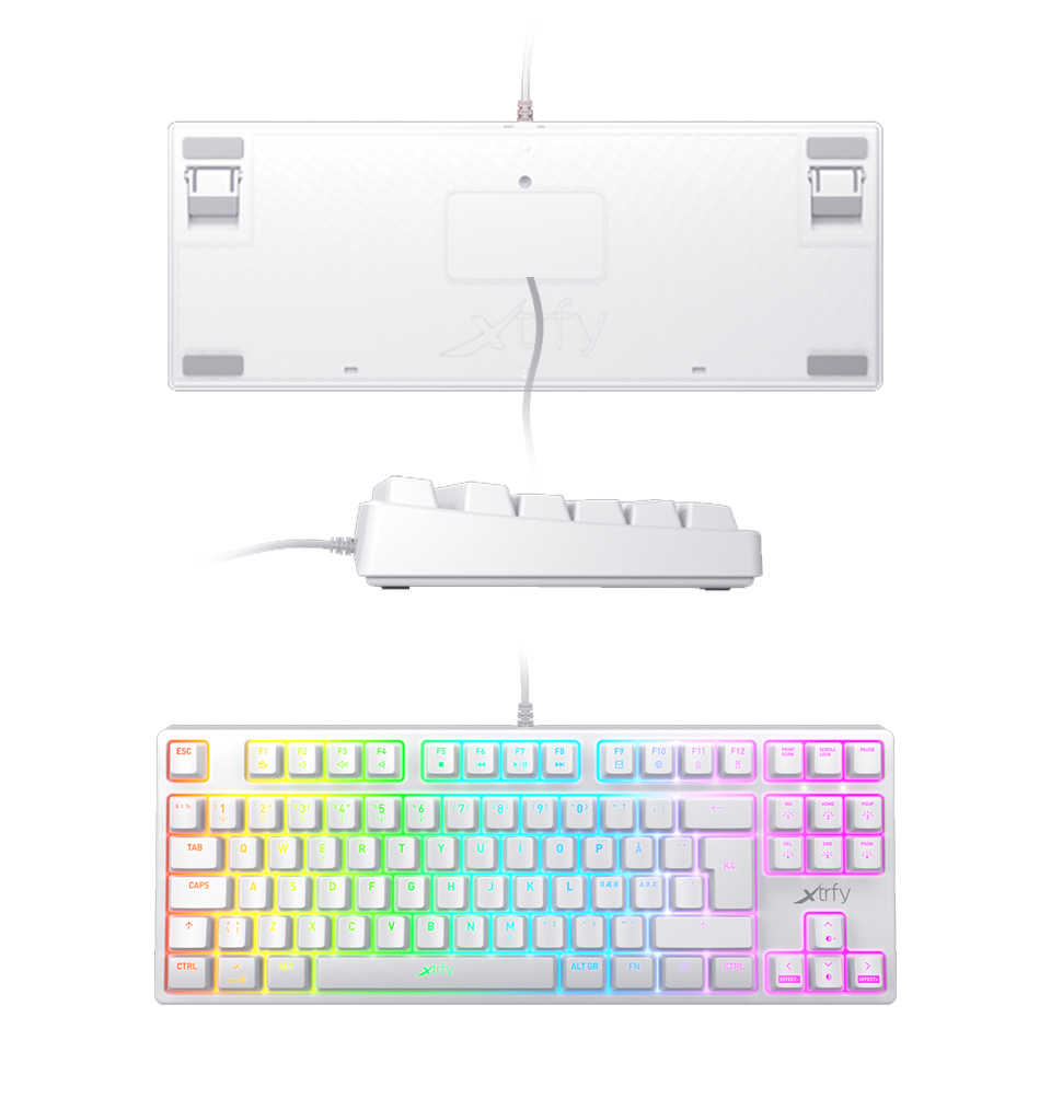 Xtrfy K4 RGB TKL Mechanical Gaming Keyboard White [XG-K4-RGB-TKL-WH-R ...