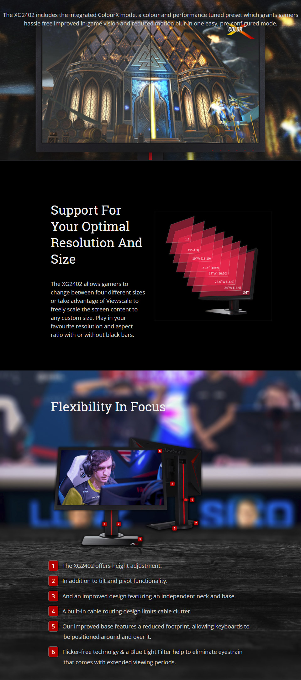 Buy ViewSonic XG2402 24in 144Hz Freesync Gaming Monitor [XG2402] | PC ...