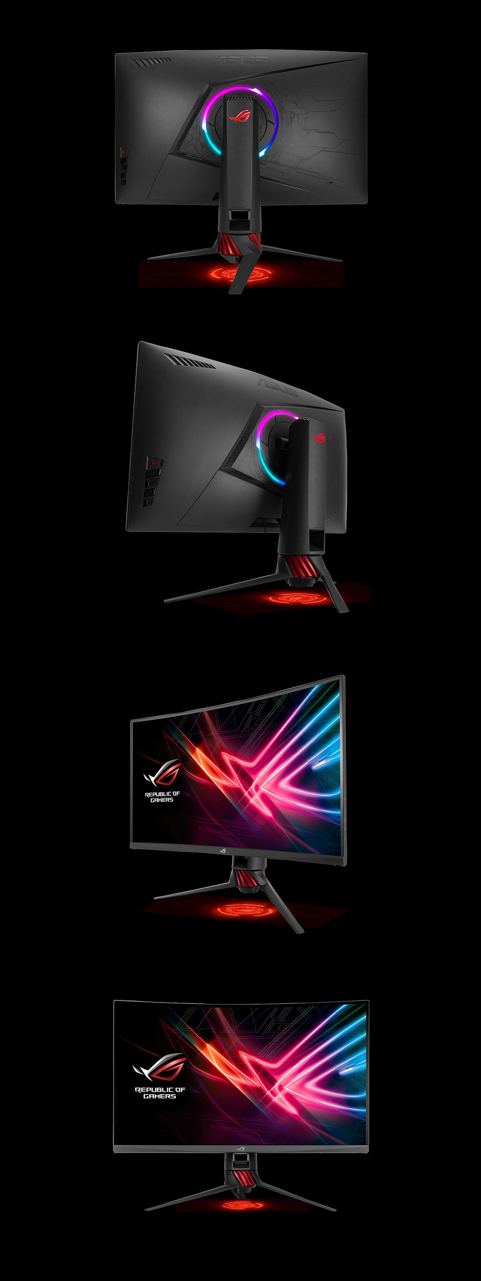 Buy ASUS ROG XG32VQR WQHD 144hz FreeSync HDR Curved 32in Monitor ...