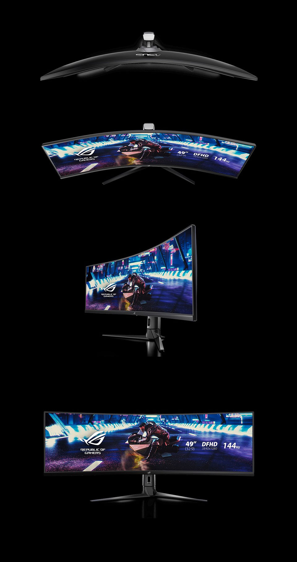 Buy ASUS ROG XG49VQ DFHD S-UltraWide 144hz FreeSync HDR 49in Monitor ...