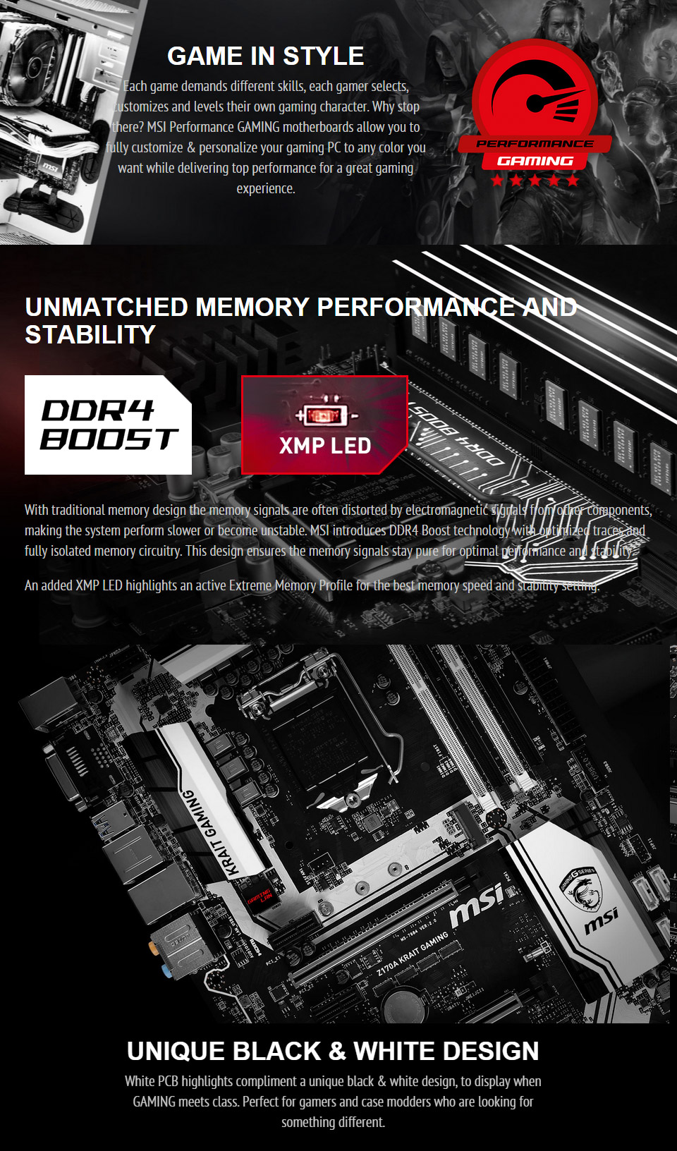 Buy MSI Z170A Krait Gaming Motherboard [Z170A-GAMING-KRAIT] | PC Case ...