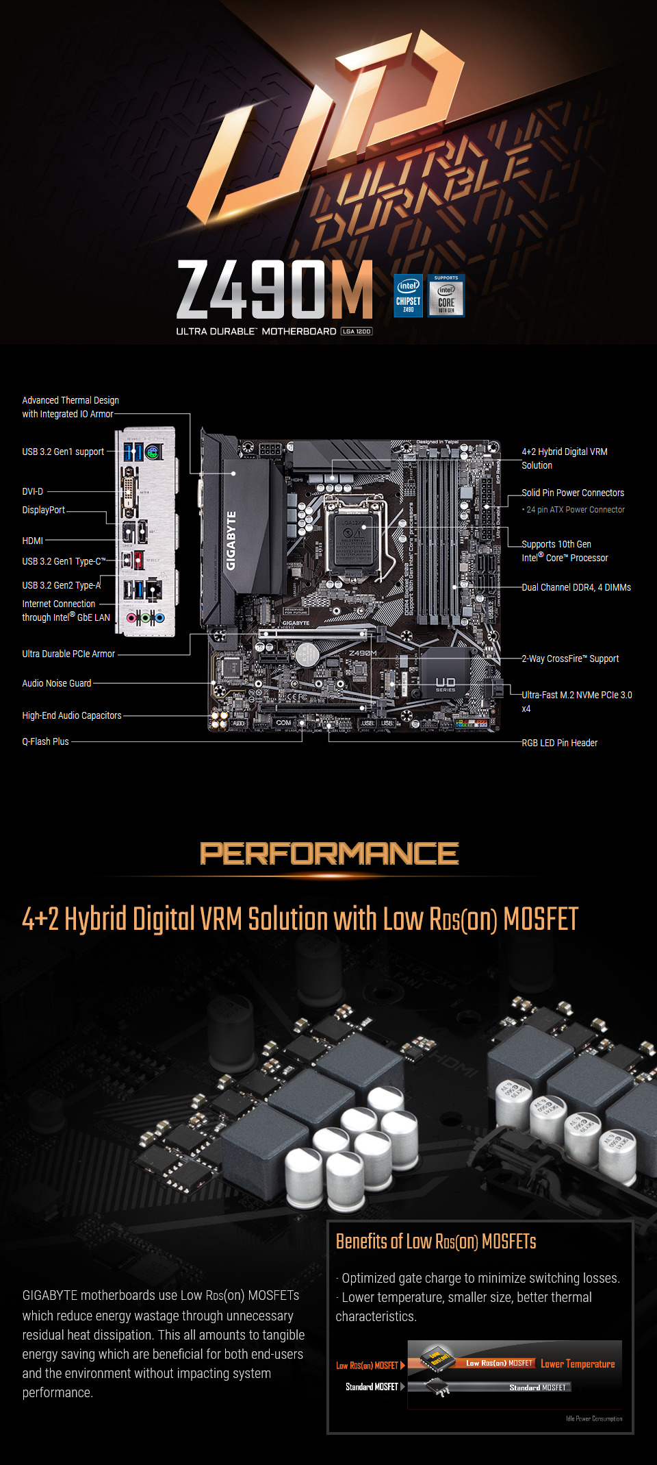 Buy Gigabyte Z490M Motherboard [Z490M] | PC Case Gear Australia