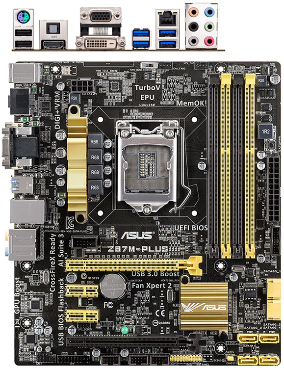 Buy ASUS Z87M-PLUS Motherboard [Z87M-PLUS] | PC Case Gear Australia