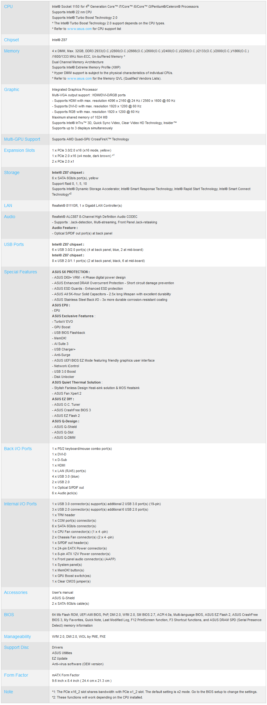 Buy ASUS Z87M-PLUS Motherboard [Z87M-PLUS] | PC Case Gear Australia