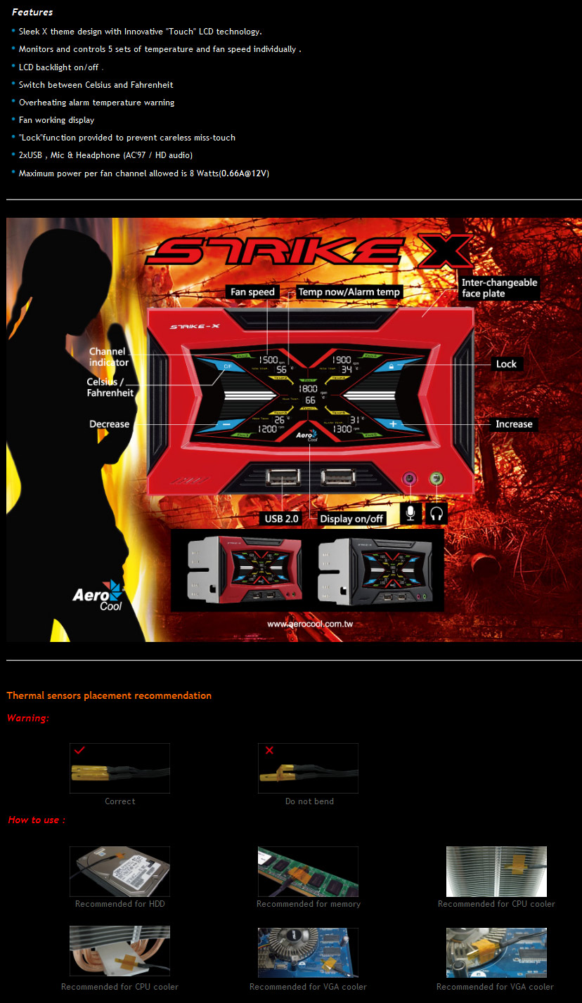 Buy Aerocool Strike X Panel [AERO-EN55499] | PC Case Gear Australia