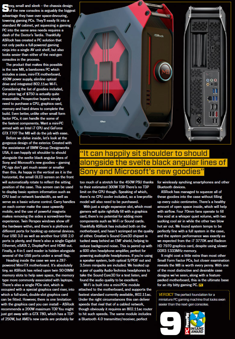 Buy ASRock M8 Gaming Barebone [Z87-M8] | PC Case Gear Australia