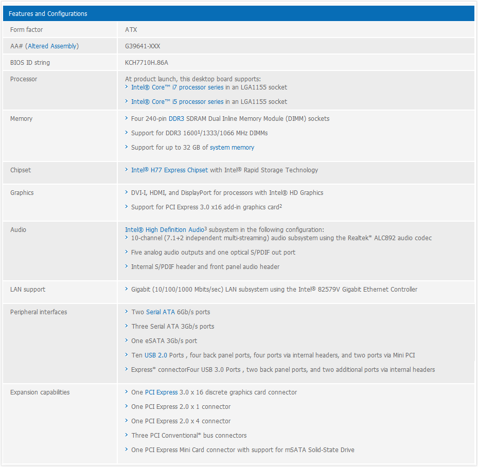 Buy Intel DH77KC Motherboard Retail Box [BOXDH77KC] | PC Case Gear ...